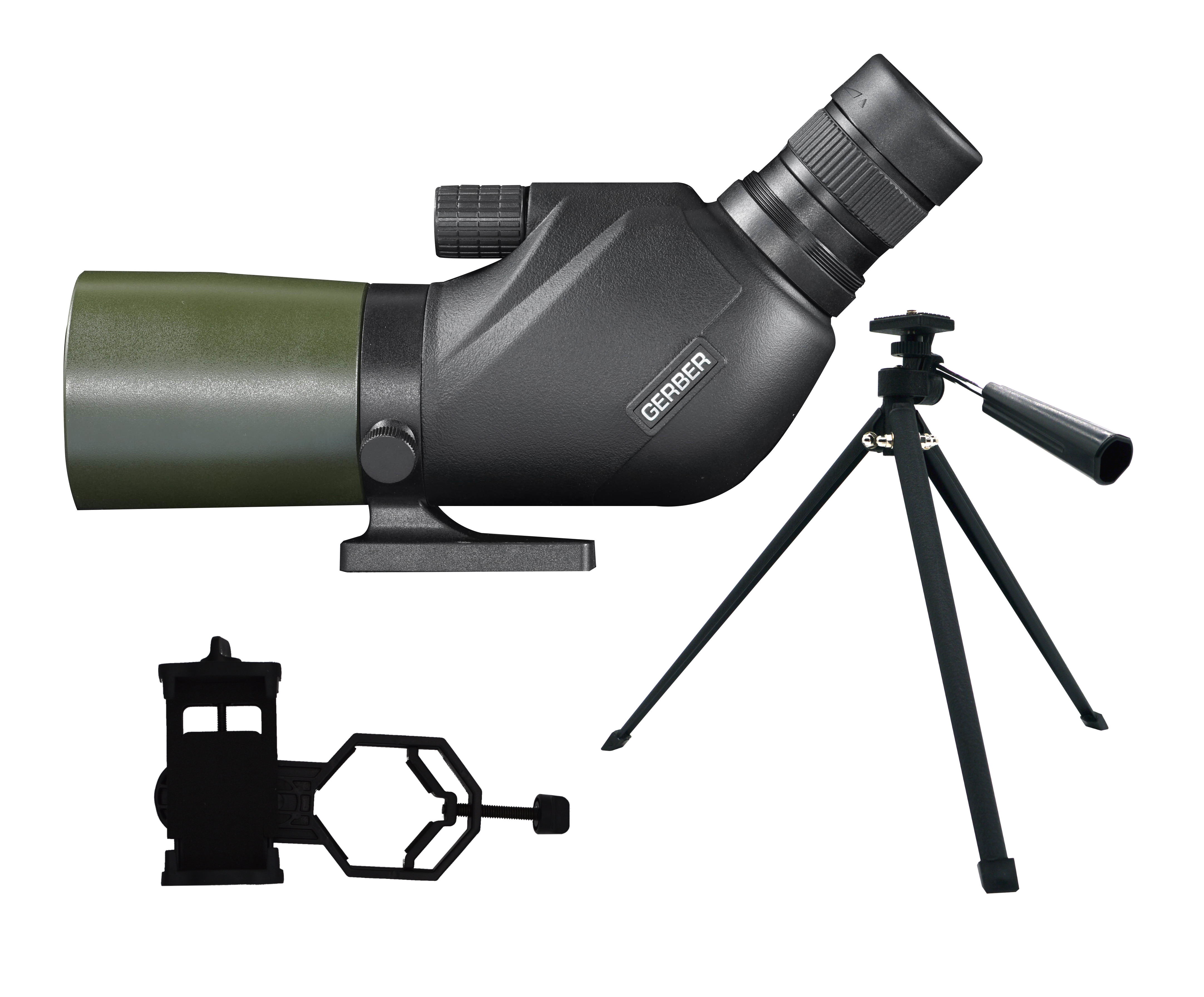 Spotting Scopes: Gerber spotting scope 15-45x50 angled includes tripod ...